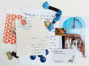 Unboxing the Pigeon Post Vintage Book Box - The Book Family Rogerson